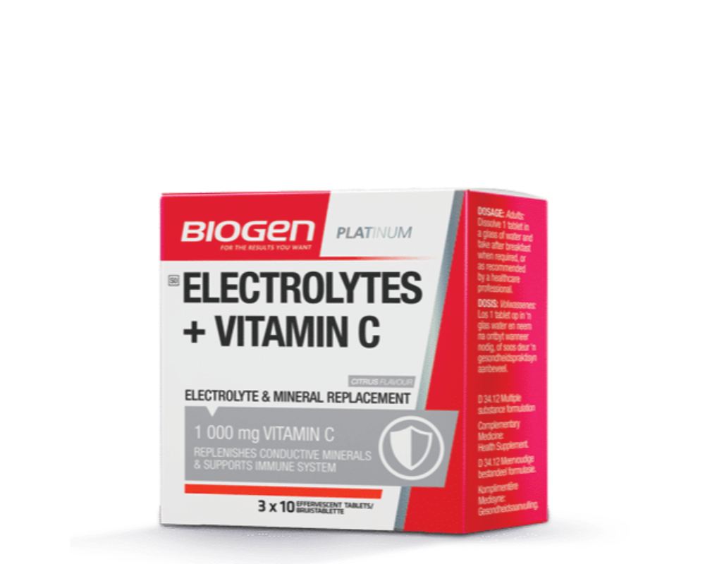 Biogen Electrolyte + Vitamin C 10 Tabs | Cyclelab