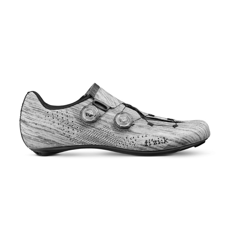 Fizik Unisex Grey/Black R1 Infinito Knit Road Shoes | Cyclelab