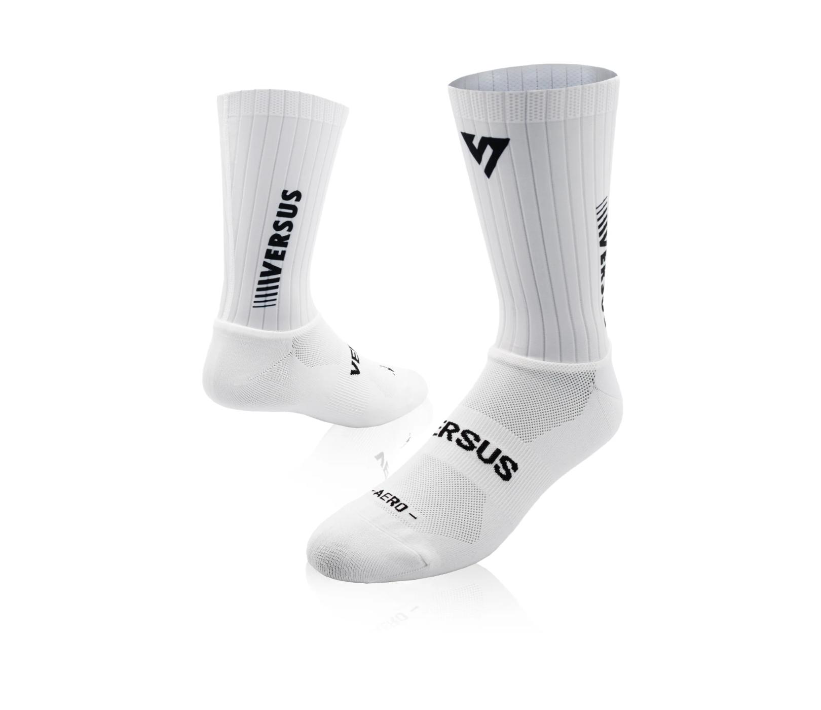 Best Seller Versus Aero White Lightning Unisex Socks - Cycle Lab